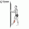 Standing Wall Calf Stretch: Proper Form With Pictures