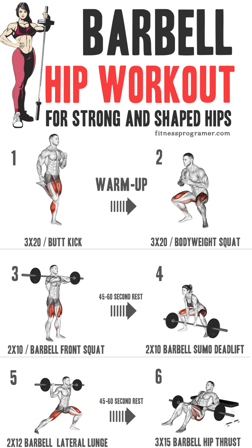 5 Must-Try Barbell Hip Exercises For Strong And Shaped Hips